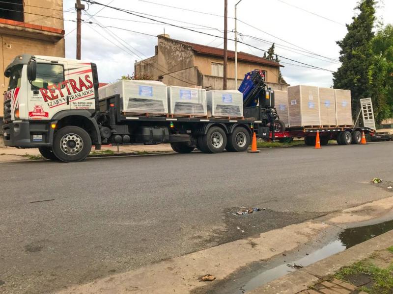 Hidrogrúa de 38 Toneladas ☑️ Chasis con Acoplado Alquiler