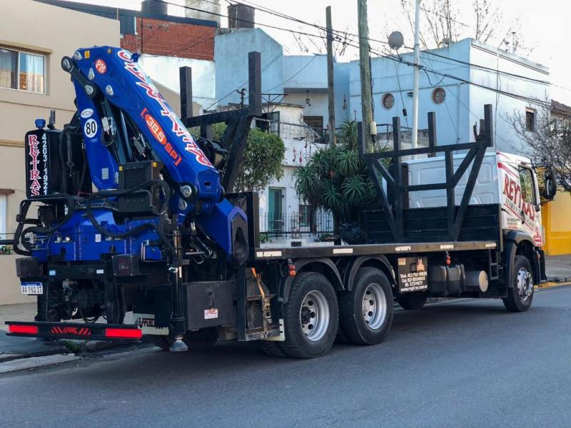 Hidrogrúa de 38 Toneladas ☑️ Chasis con Acoplado Alquiler