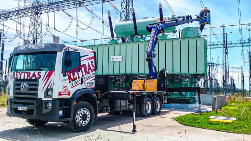 Hidrogrúa de 38 Toneladas ☑️ Chasis con Acoplado Alquiler